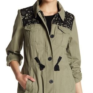 Sebby | Jackets & Coats | Sebby Crochet Knit Trim Jacket | Poshmark